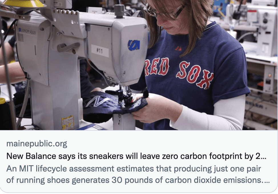 Featured Interview: New Balance says its sneakers will leave zero ...