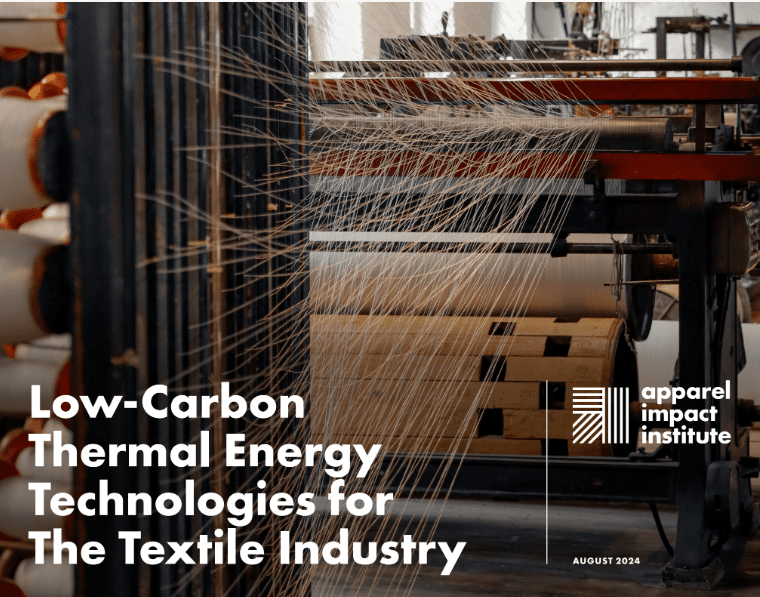 Report: Low-Carbon Thermal Energy Technologies for the Textile Industry ...
